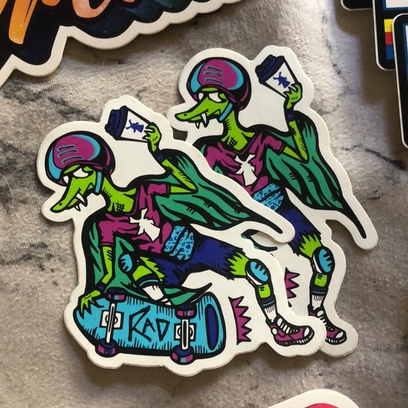 Dutch Bros | Design | Dutch Bros Skate Lizard Rad Sticker | Poshmark